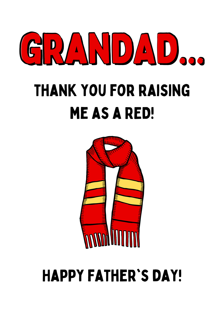Grandad Liverpool Red - Father's Day – Purple Train