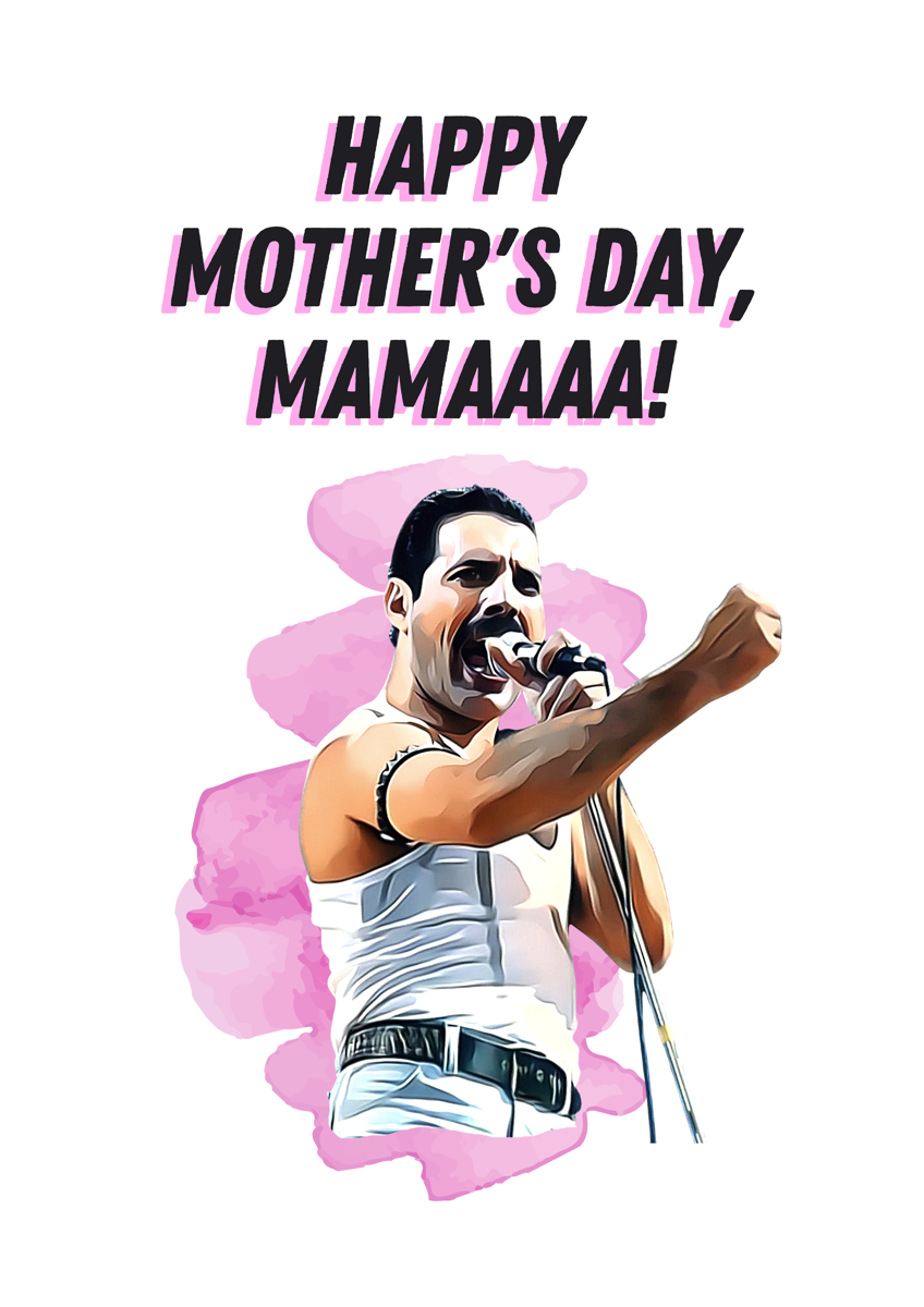 Freddie Mercury Happy Mother's Day Mama – Purple Train